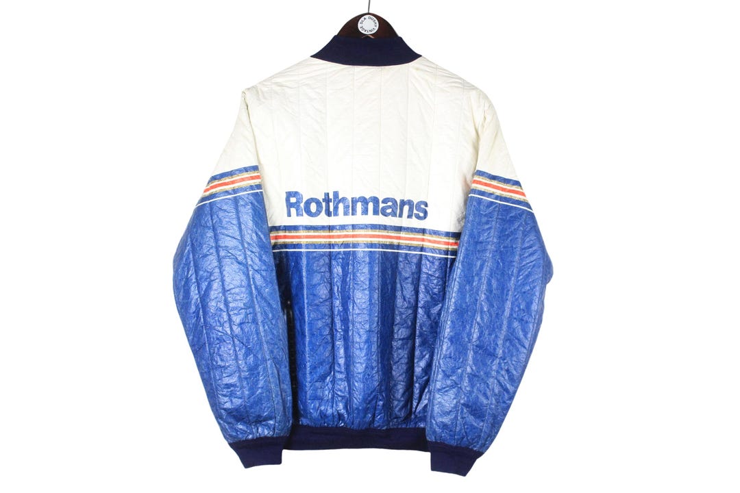 Vintage Rothmans Racing Jacket Blue Men's Size S Big Logo Authentic ...