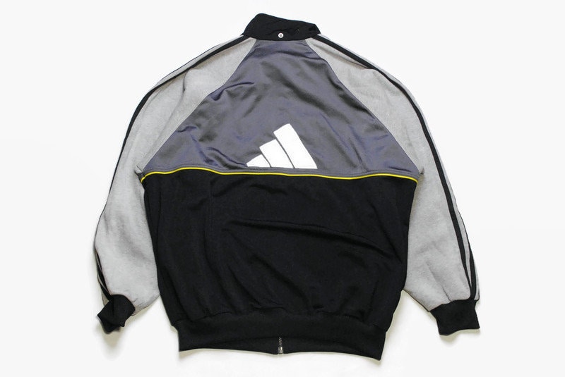 Vintage ADIDAS men's big logo track jacket SIZE L | Etsy