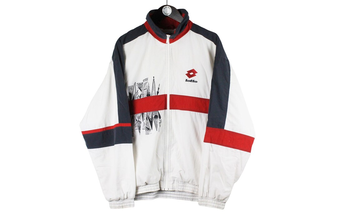 Vintage LOTTO for Boris Becker Track Jacket Size XL Sport Windbreaker ...
