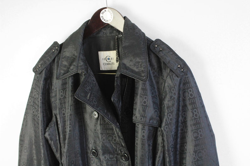 Vintage CERRUTI 1881 Monogram Authentic Women's Black Belt | Etsy