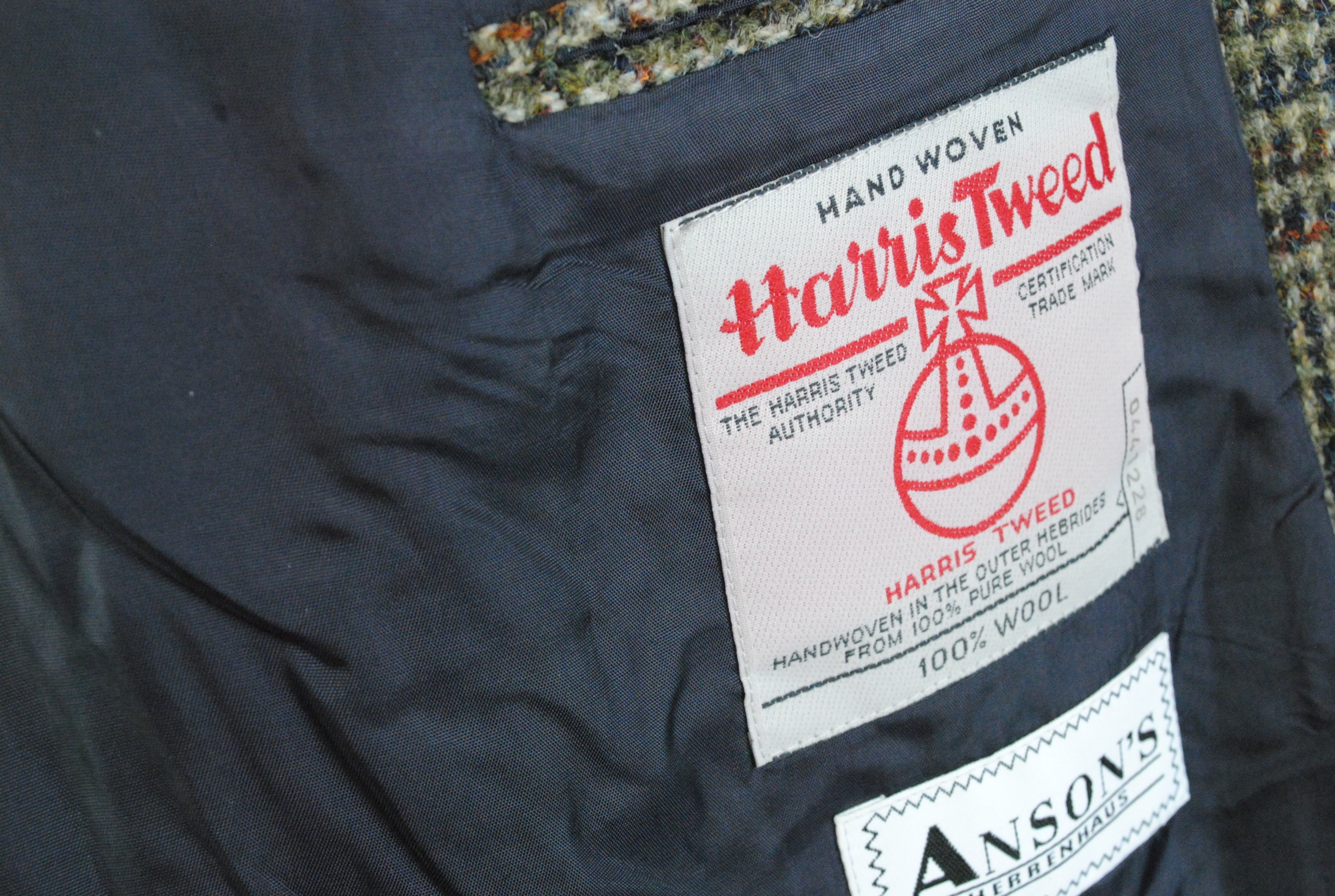 Vintage HARRIS TWEED authentic Blazer Jacket plaid pattern | Etsy