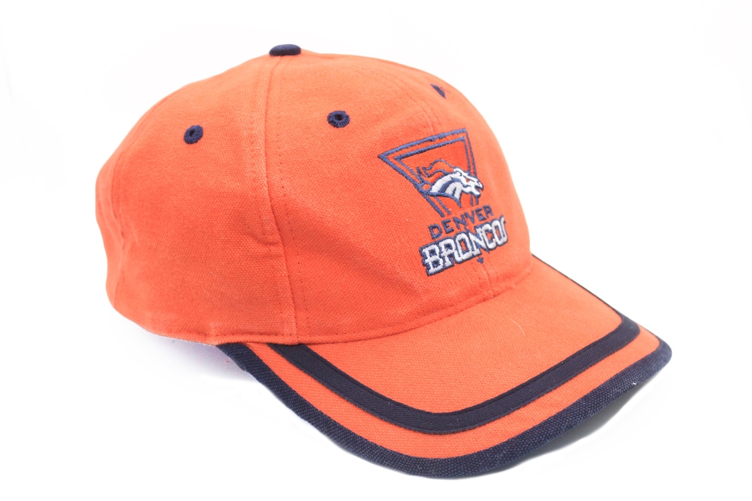 Vintage DENVER BRONCOS Puma Cap Big Logo Orange American Football Sport ...