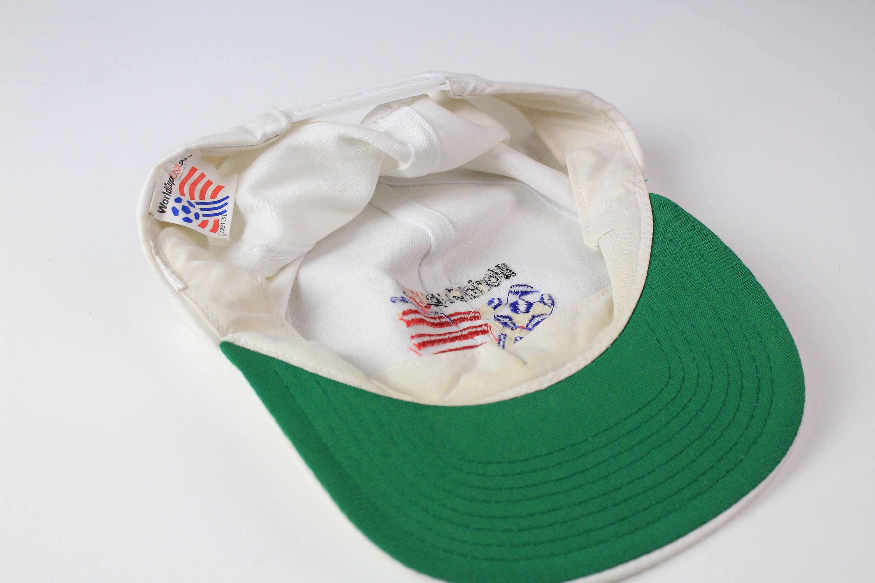 Vintage WORLD CUP 1994 USA Cap big logo hat one size white 94 | Etsy