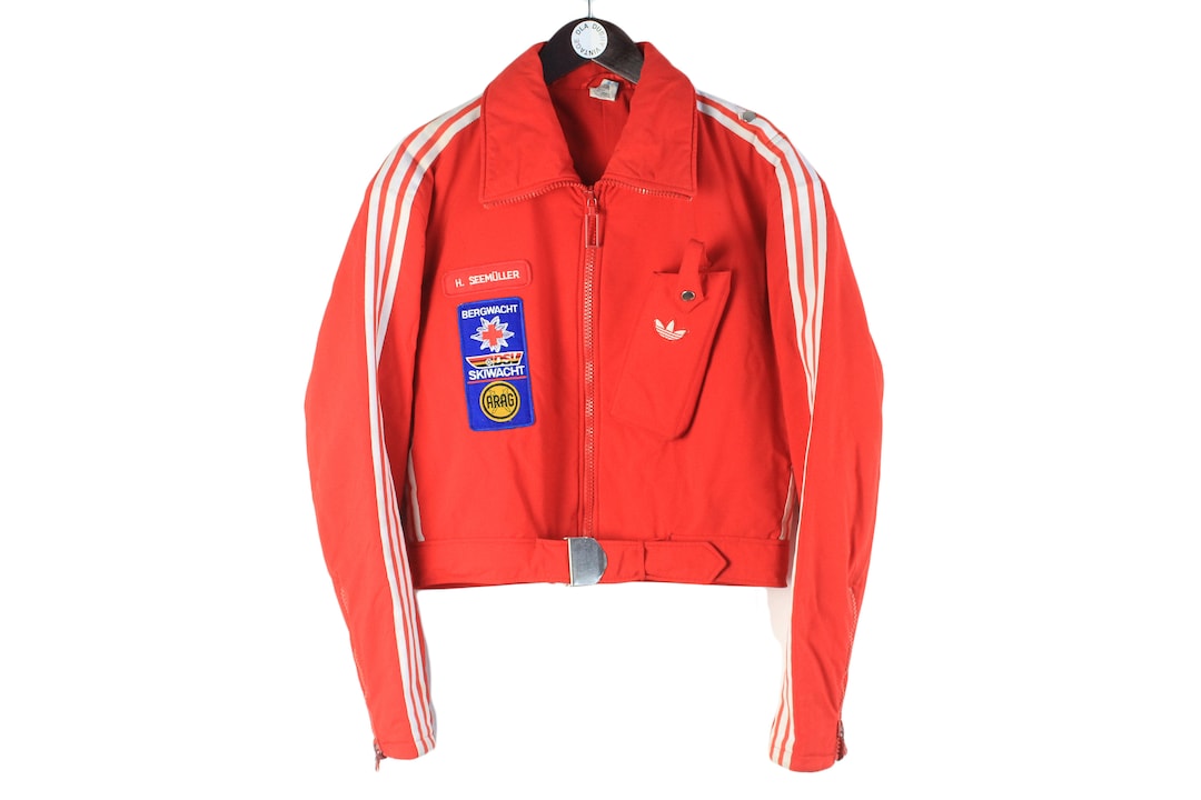 Vintage ADIDAS Ski Jacket Bergwacht Skiwacht Dsv Arag Authentic 3 ...