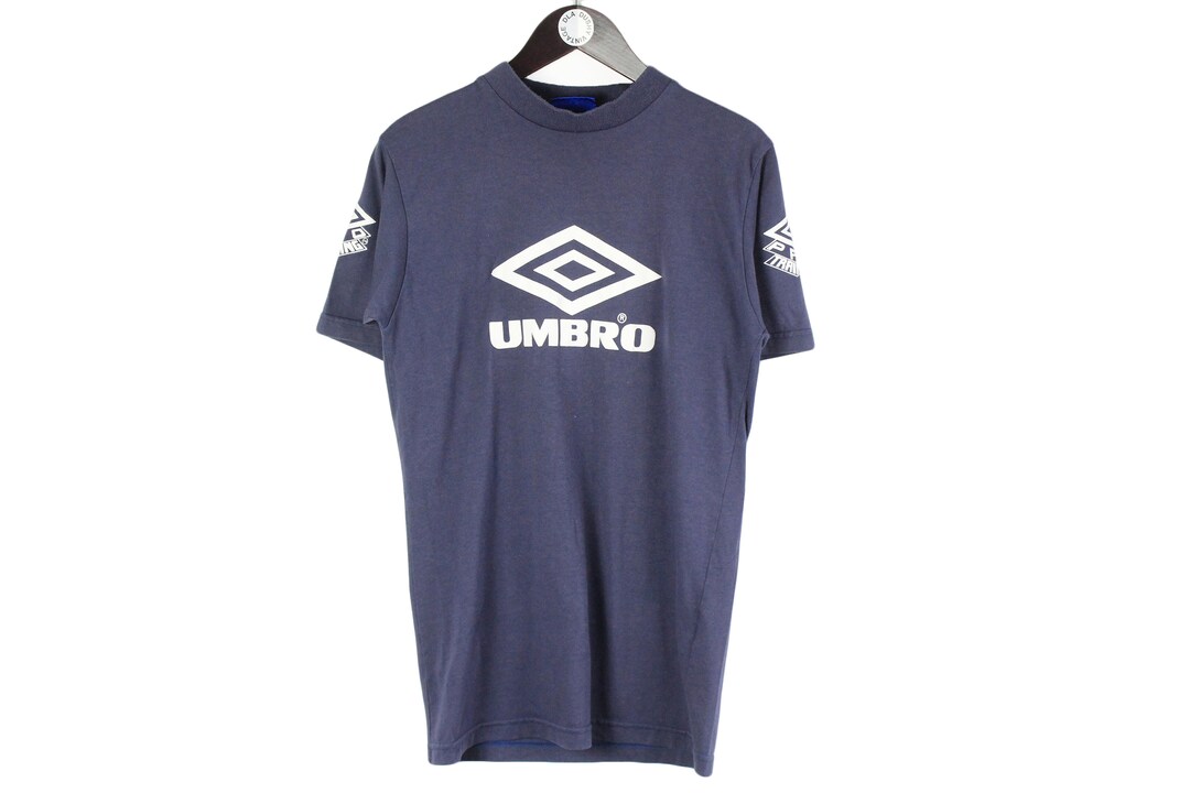 Vintage UMBRO Big Logo Authentic T-shirt Blue Athletic Tee Retro 90's ...