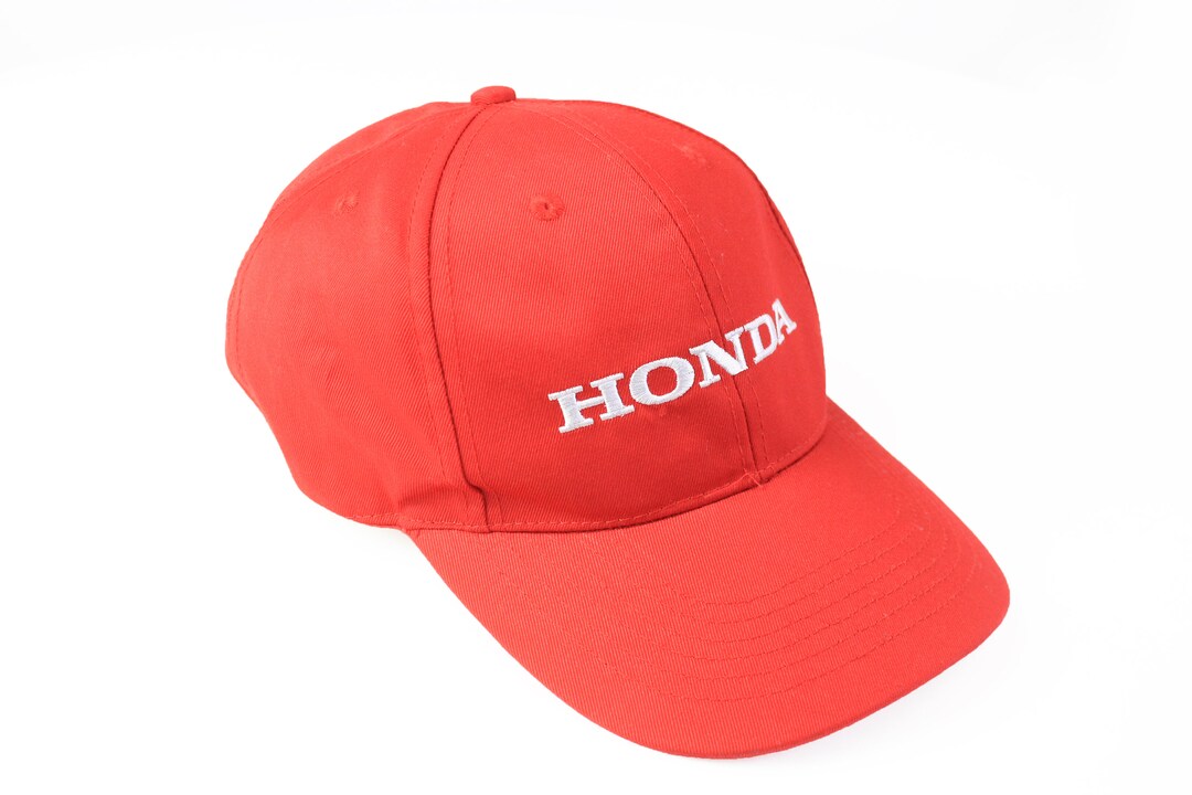 Vintage HONDA Team Men's Racing Cap One Size Red White Big Logo Hat ...