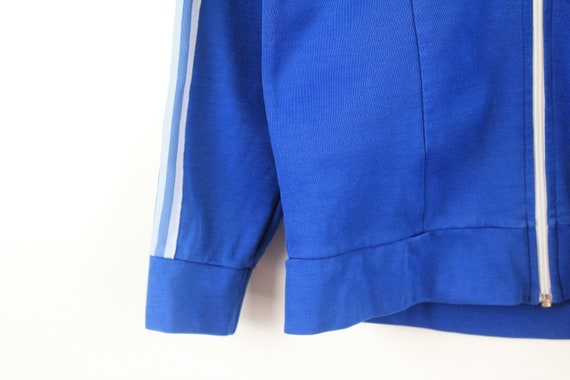 vintage ADIDAS classic blue logo Track Jacket Size XX… - Gem