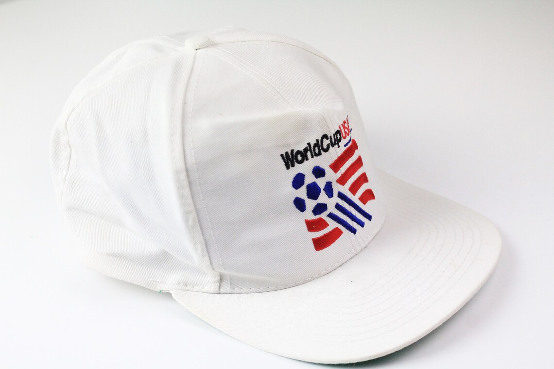 Vintage WORLD CUP 1994 USA Cap Big Logo Hat One Size White 94 - Etsy