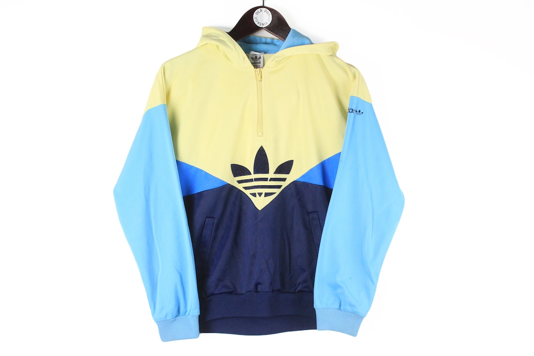 Vintage ADIDAS Hoodie 80's Made in West Germany Authentic Rare Retro ...