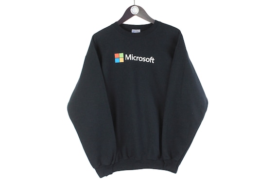 Vintage MICROSOFT Sweatshirt Big Logo USA Corporation Cotton - Etsy