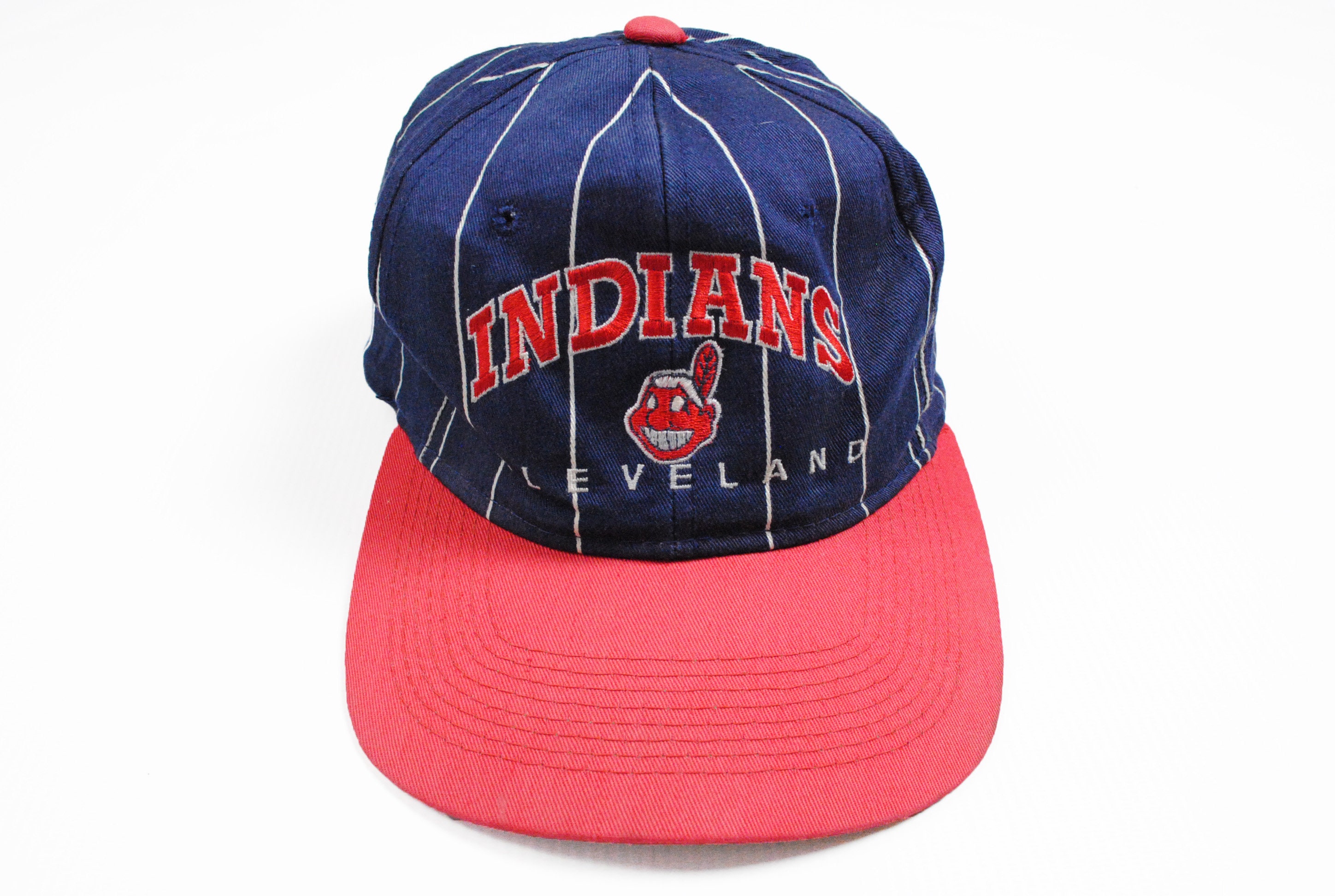 Vintage INDIANS CLEVELAND hat big logo cap MLB team one size | Etsy