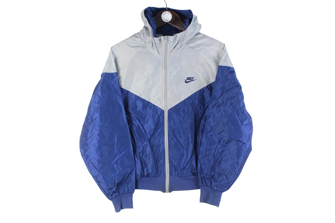 Vintage NIKE Jacket Hooded Made in UK Full Zip Size Women's M Small ...