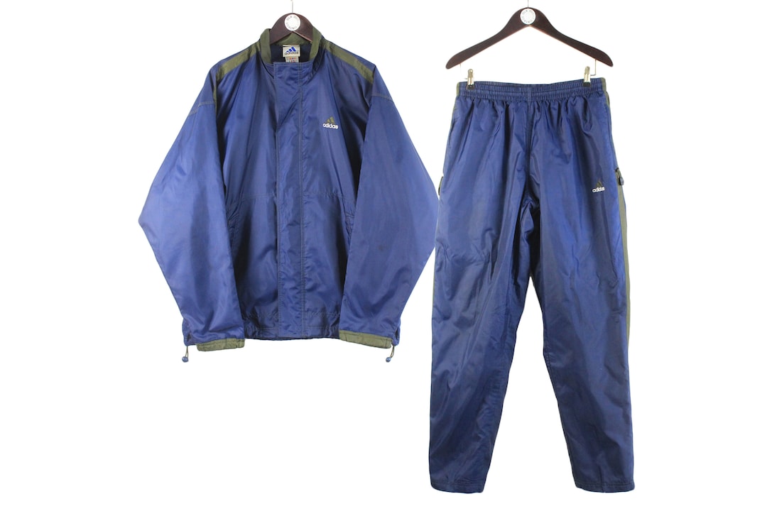 Vintage ADIDAS Tracksuit Size L/XL Oversize Retro Sport Rave Style ...