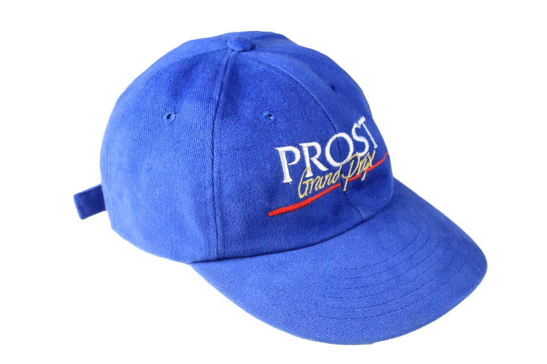 Vintage ALAN PROST Grand Prix Cap F1 Men's Baseball Hat One Size Blue ...