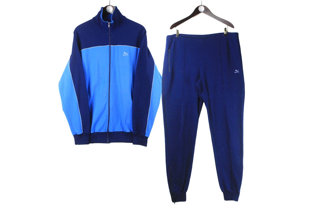 Vintage PUMA Tracksuit Size Men's XL Authentic Rare Retro Rave 90's ...