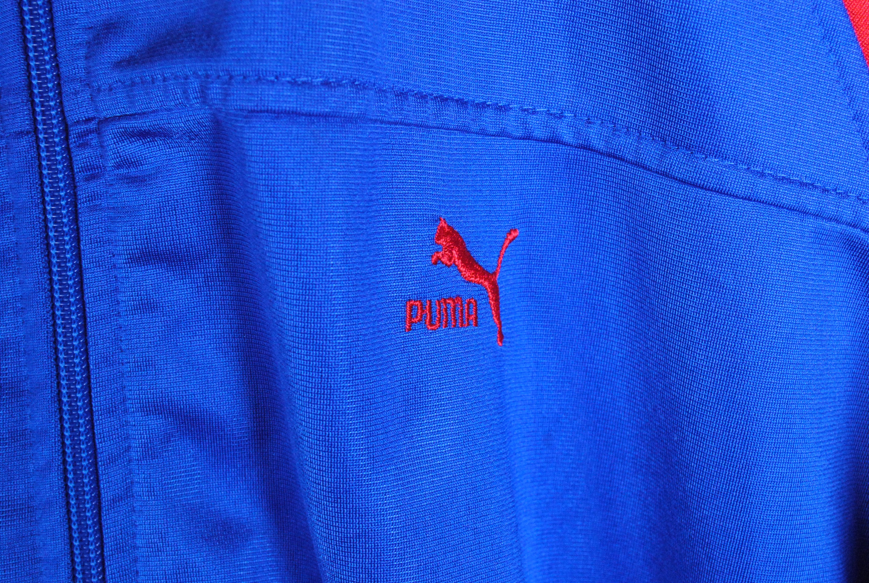 Vintage PUMA Tracksuit Red Blue Color Size L/XL Oversize Retro - Etsy