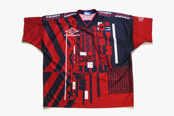 Vintage UMBRO big logo authentic T-Shirt red polyester | Etsy