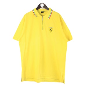 Vintage FERRARI Polo T-shirt Cotton Men's Size XXL Small Logo Authentic ...