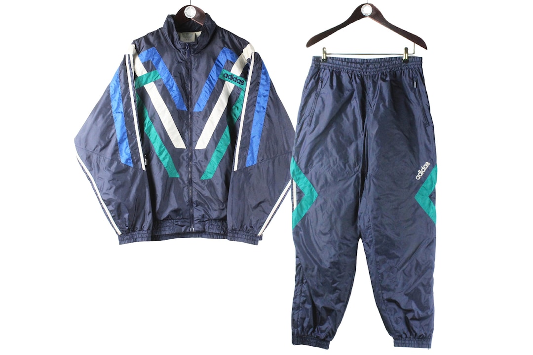 Vintage ADIDAS Tracksuit Size L Oversize Retro Sport Clothing 90's ...