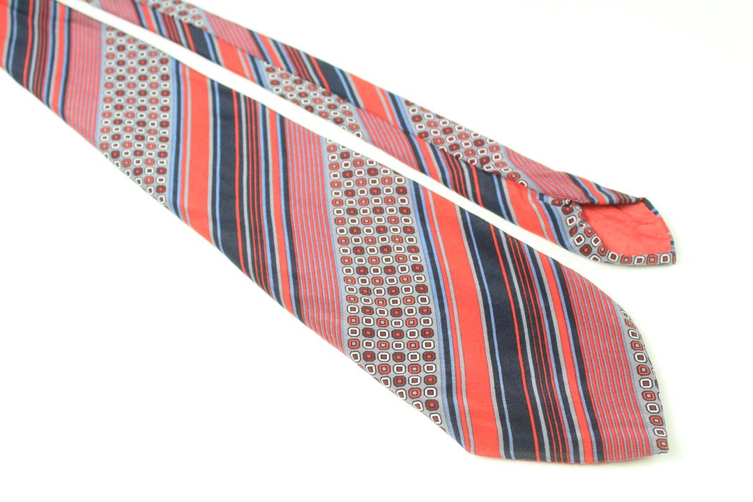 Vintage Yves Saint Laurent Tie Silk Luxury Pattern Necktie Retro ...