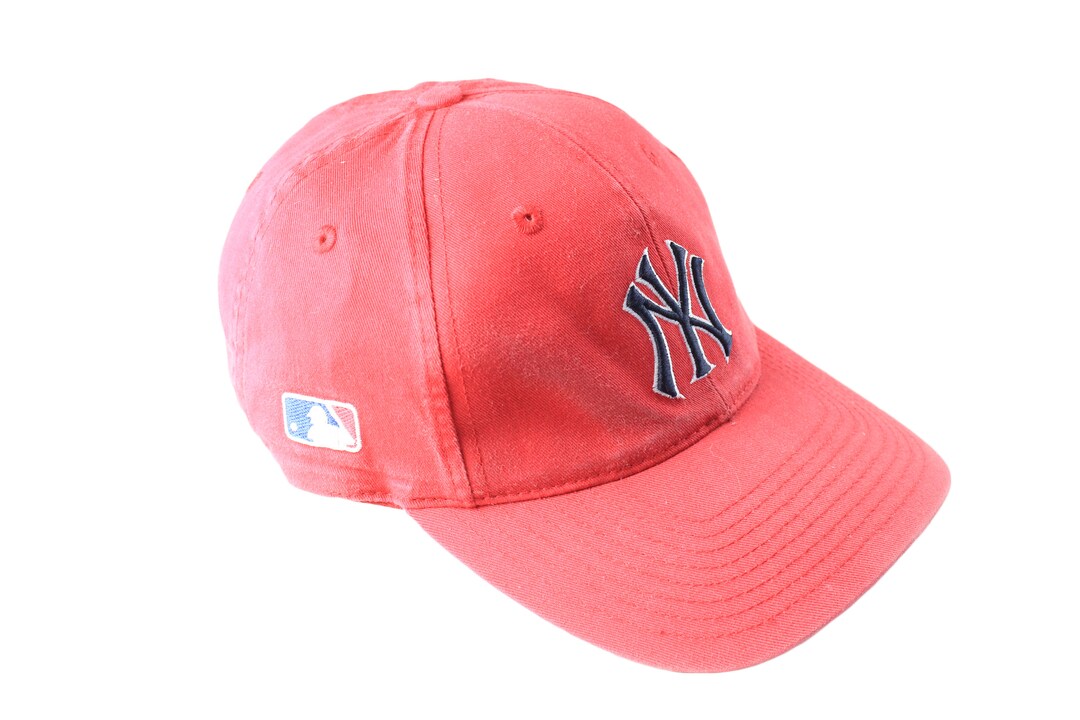 Vintage New York Adidas Cap Big Logo Hat MLB Team One Size Red Retro ...