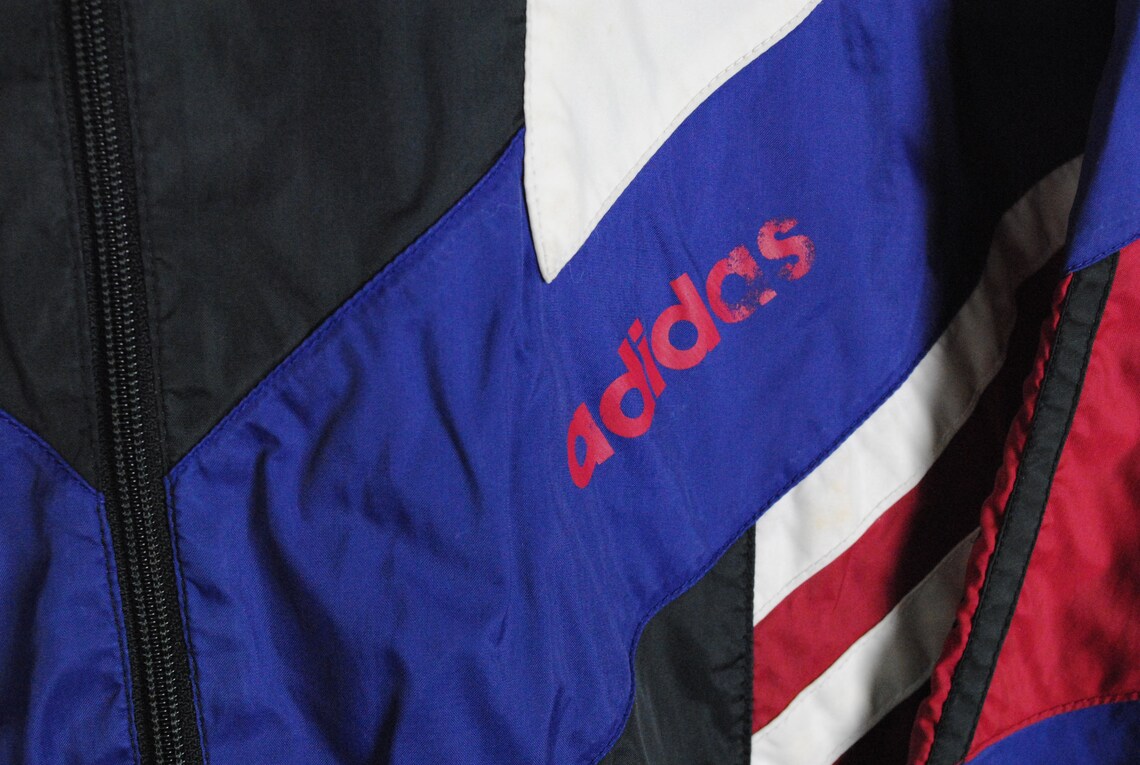 Vintage ADIDAS ORIGINALS Raincoat jacket water resistant Size | Etsy