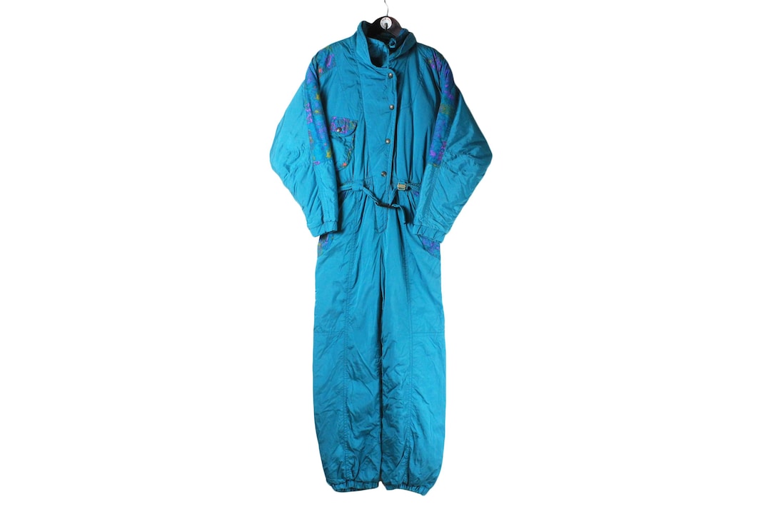 Vintage EIDER Ski Suit Size Women's XL Authentic Jumpsuit Blue ...
