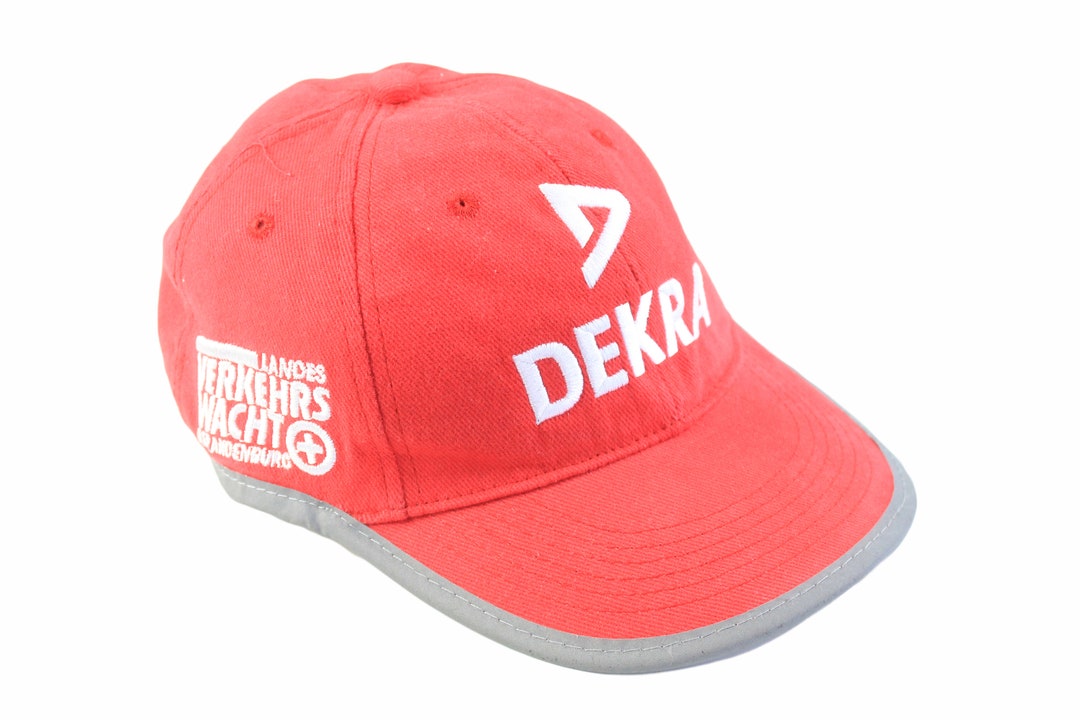 Vintage DEKRA Cap One Size Red Race Hat Big Logo F1 Team Formula 1 Men ...