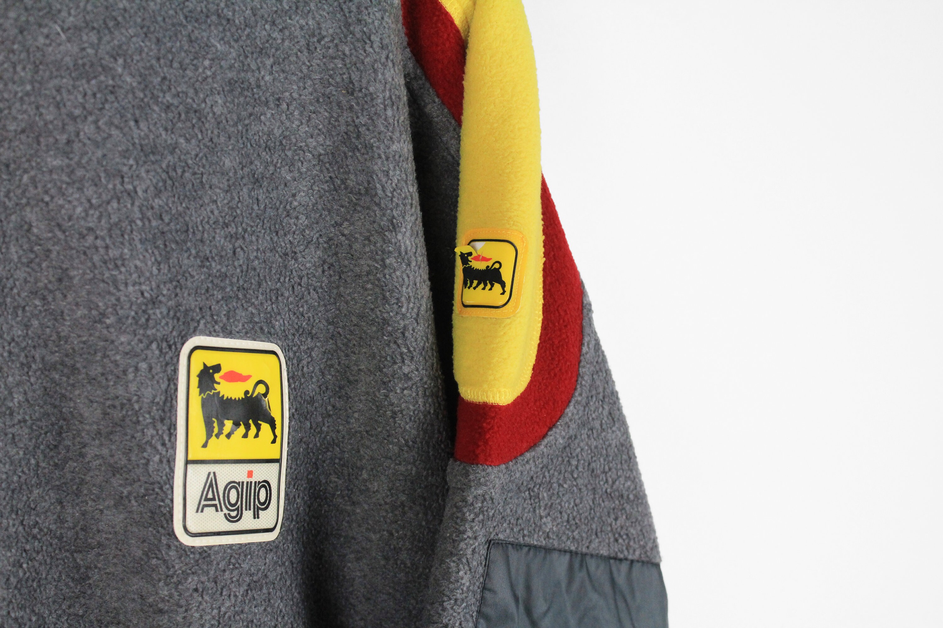 Vintage AGIP Racing Fleece 1/4 Zip Sweater Racing Team - Etsy