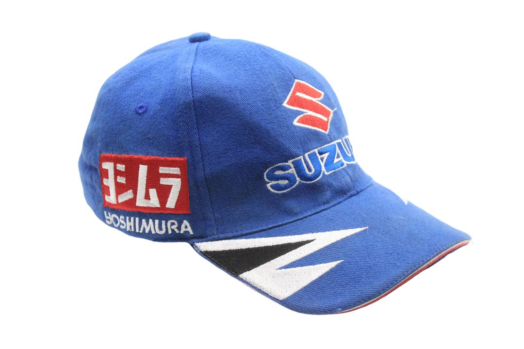 Vintage Suzuki Yoshimura R GSX Team Cap Racing Hat One Size Big Logo ...