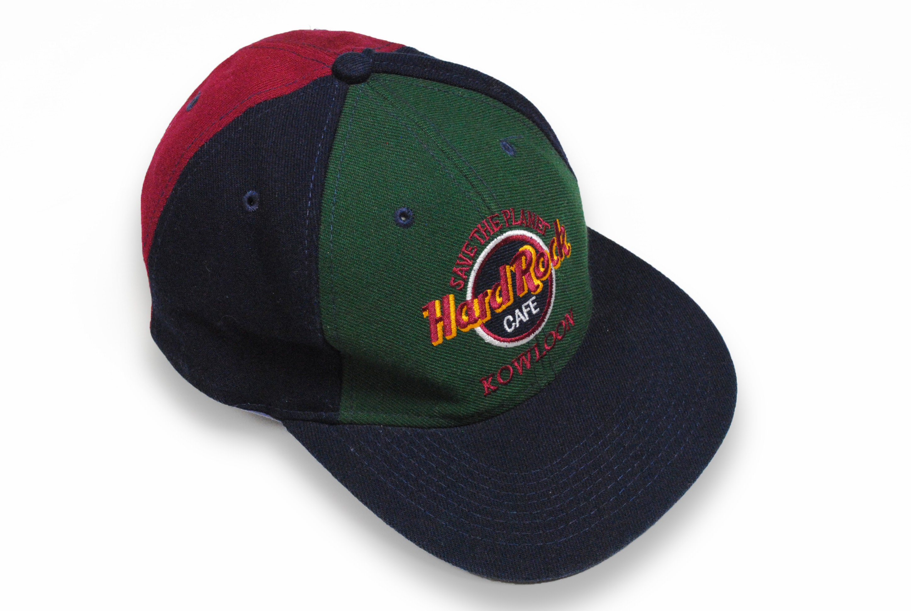 Vintage HARD ROCK Cafe Kowloon Cap Big Logo Rare Collection Hat Hipster ...