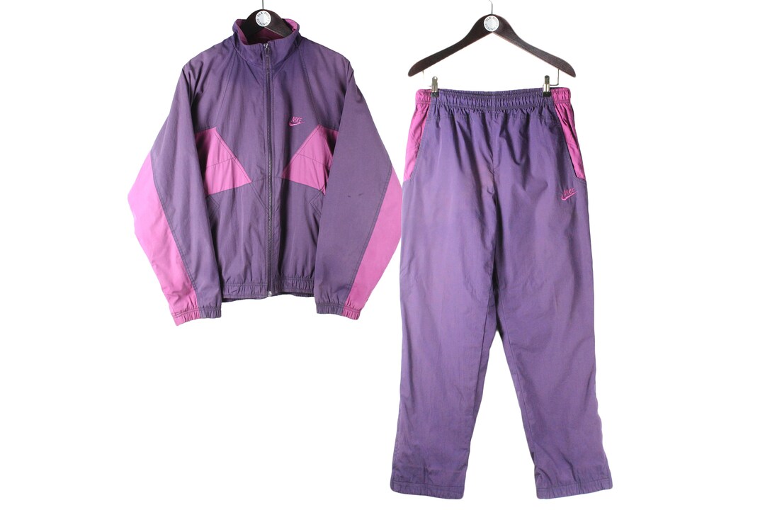 Vintage NIKE Air Tracksuit Big Logo Size L Oversize Retro Sport ...