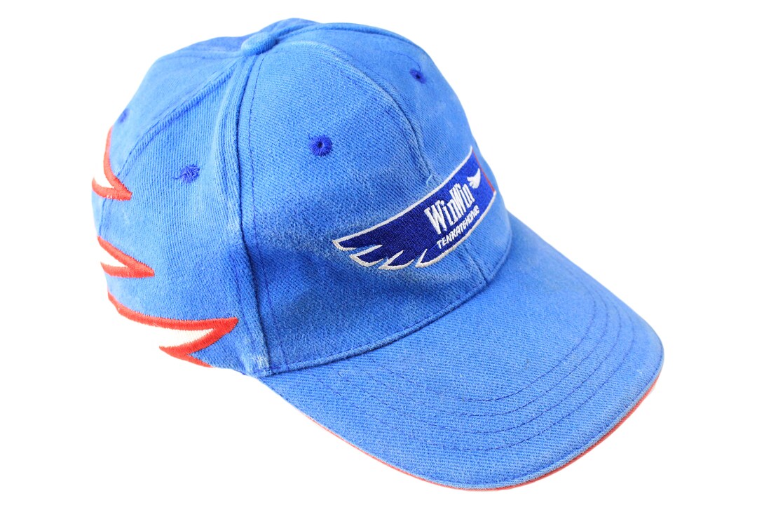 Vintage HONDA Tenkate Winwin Winston Team Cap Racing Blue Big Logo Hat ...