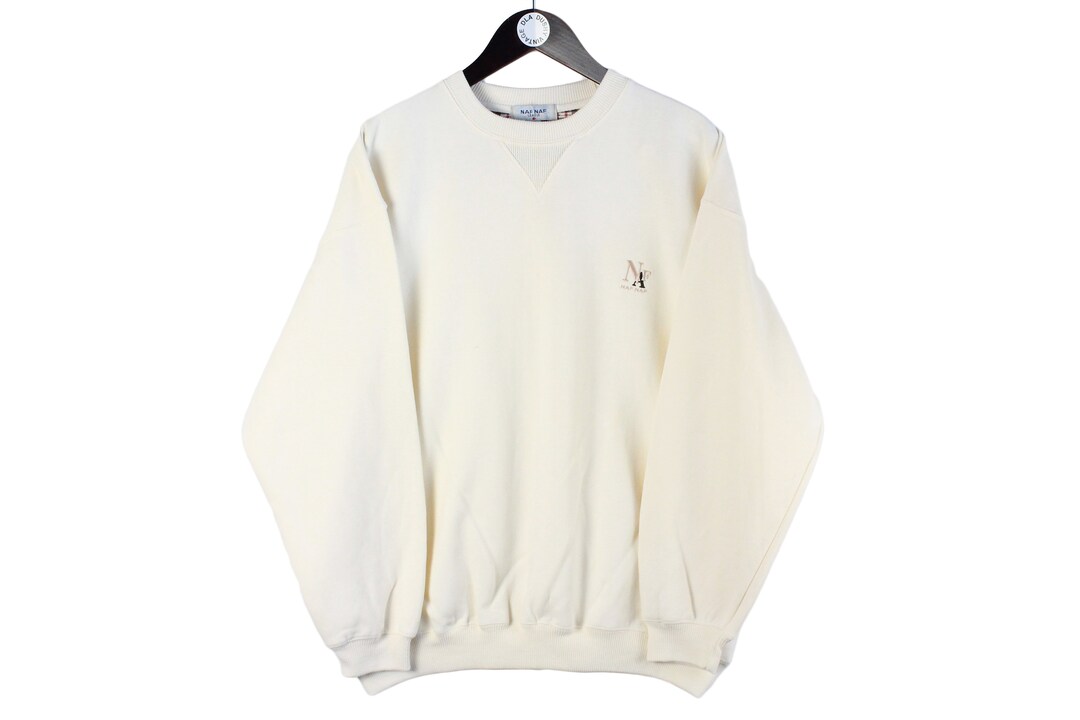 Vintage NAF NAF Sweatshirt Small Logo Pullover Authentic 90's Casual ...
