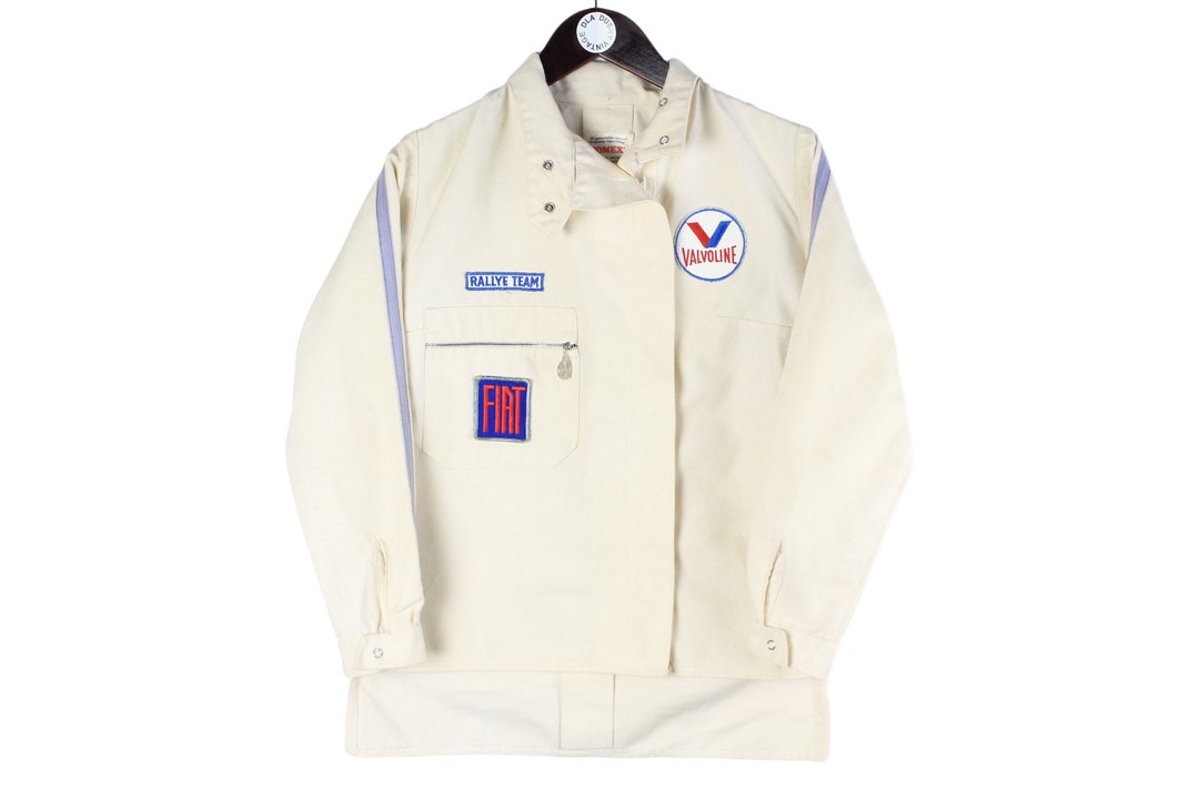 Vintage FIAT Valvoline Rallye Team Shirt Authentic Rare Beige Retro ...