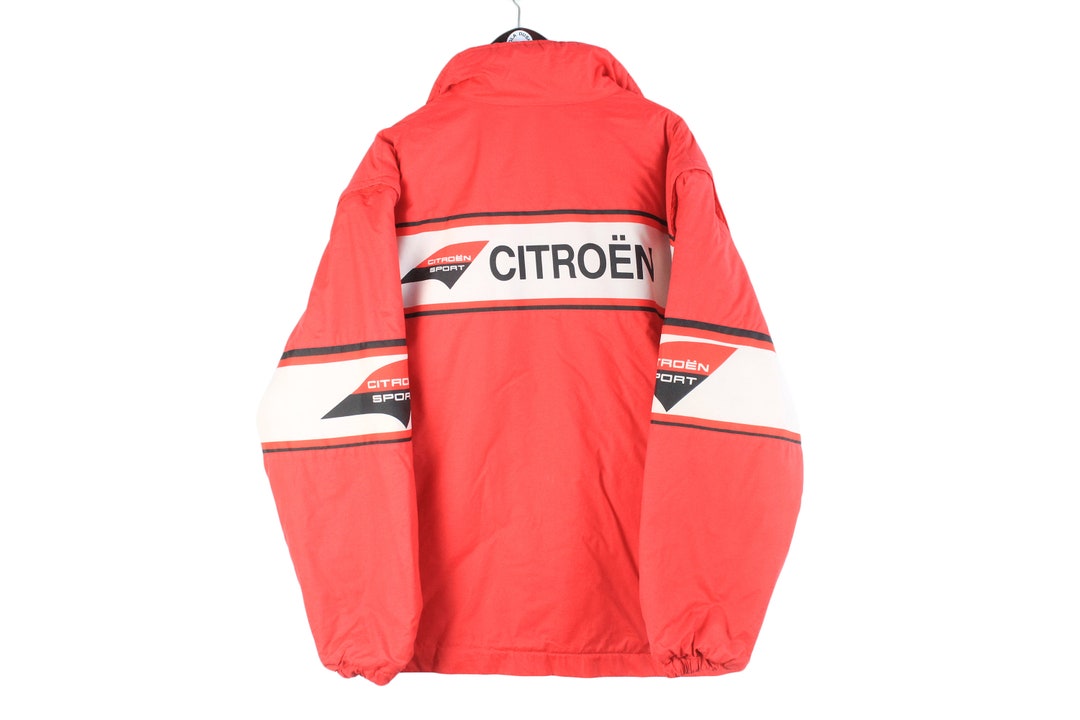 Vintage CITROEN Sport Jacket Authentic Size Men's L Rare Red Big Logo ...