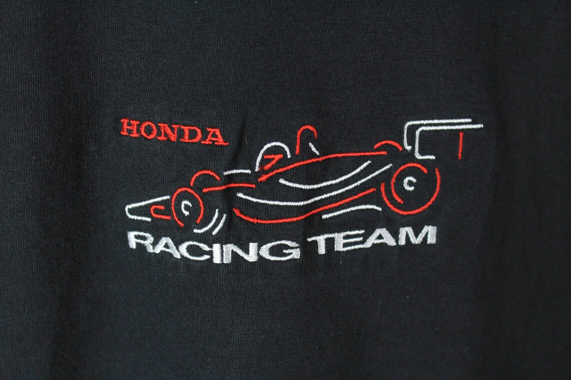 Vintage HONDA Racing Team T-shirt Hanes Size XL black classic | Etsy