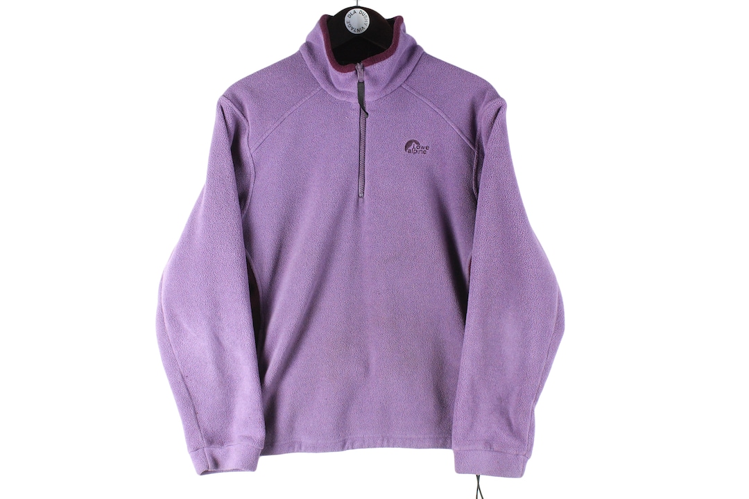 Vintage LOWE ALPINE Fleece Sweater 1/4 Zip Sweatshirt Women's Size M ...