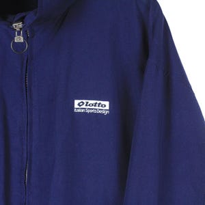 Vintage LOTTO Track Jacket Size XL Authentic Sport Windbreaker 90s ...