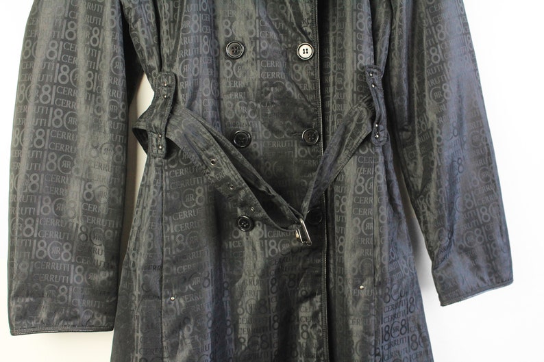 Vintage CERRUTI 1881 Monogram Authentic Women's Black Belt | Etsy