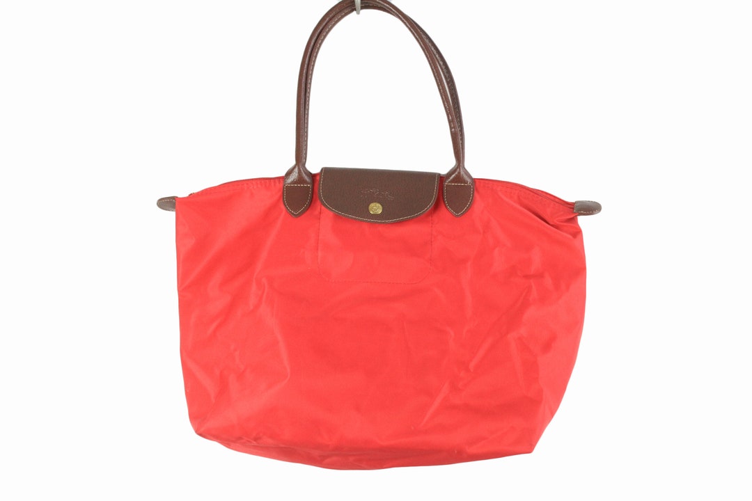 Vintage LONGCHAMP Paris Bag Nylon Authentic Women's Handbag Rare Retro ...