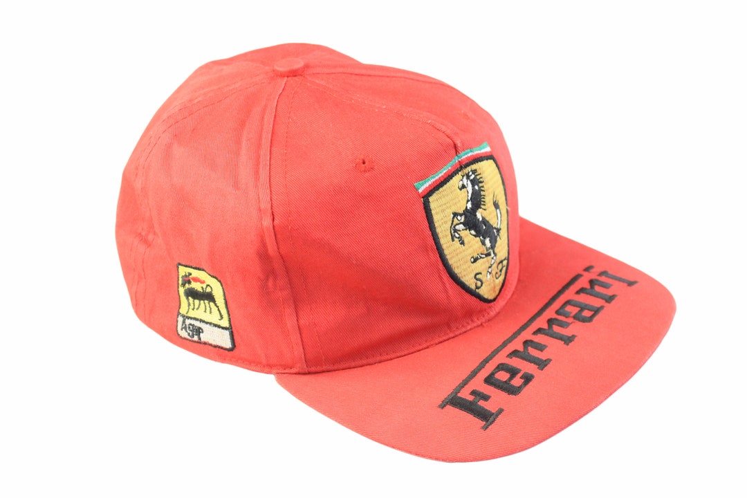Vintage FERRARI Cap One Size Classic Big Logo Michael - Etsy