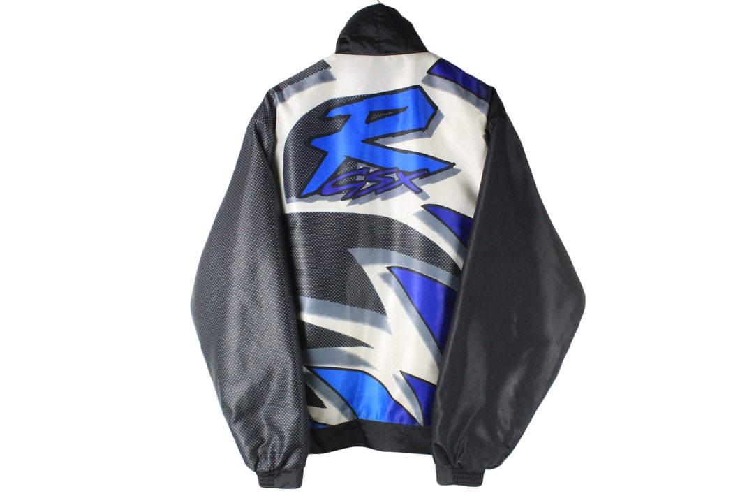 Vintage SUZUKI R GSX Racing Jacket Authentic Size Men's L Rare Retro ...