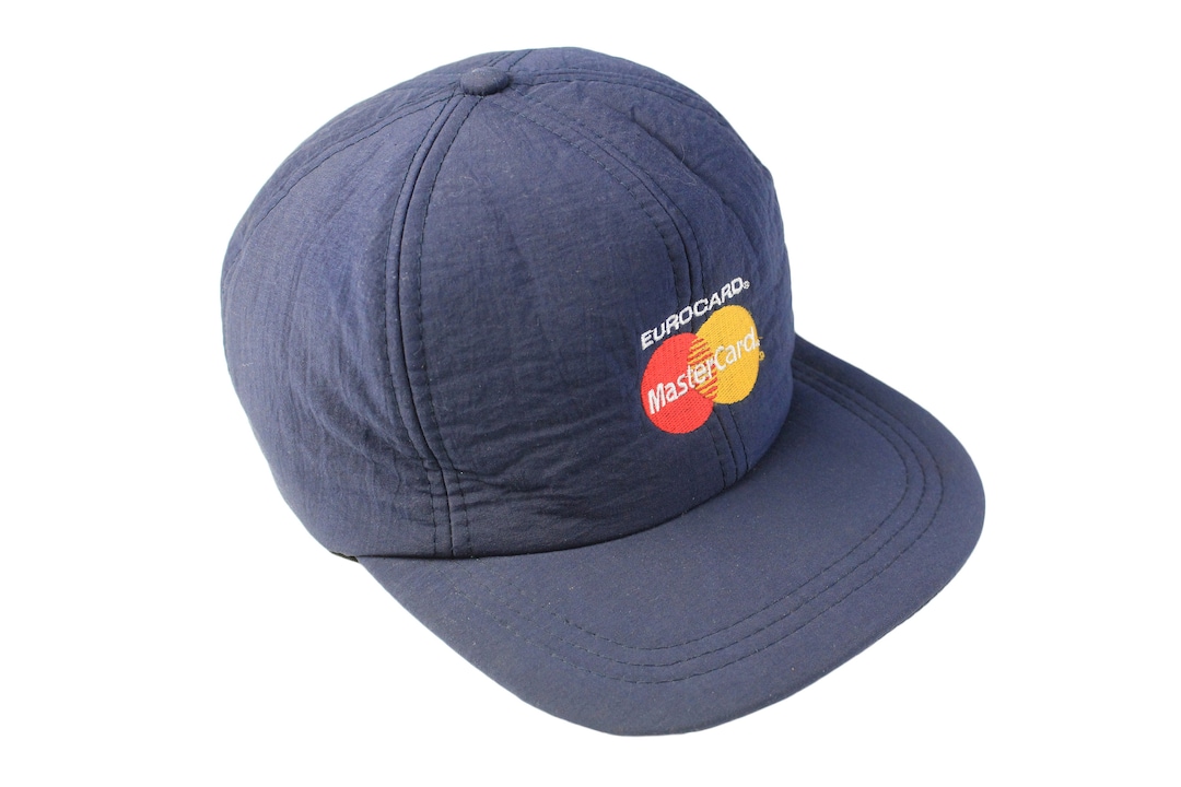 Vintage MASTERCARD Hat Logo Basic Cap Sport Wear One Size Retro ...
