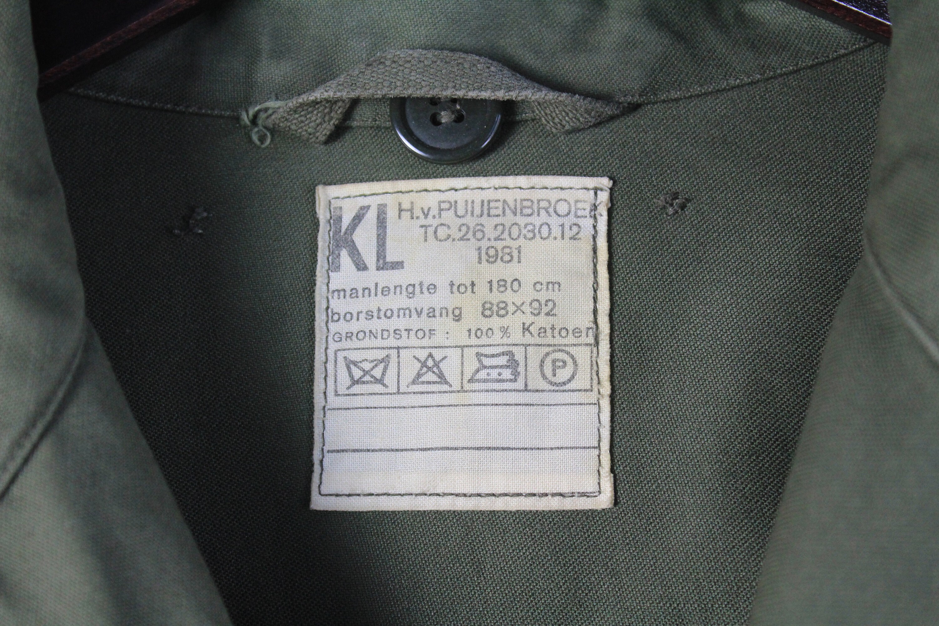 Vintage Germany Military Uniform Army Light Jacket 1981 Dutch Olive ...