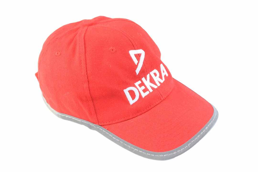 Vintage DEKRA Cap One Size Red Race Team Authentic Hat Big Logo F1 ...