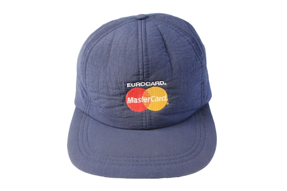 vintage MASTERCARD hat logo basic cap sport wear one … - Gem