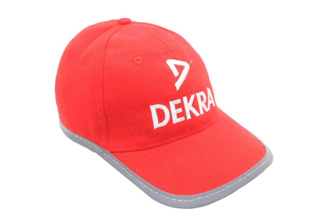 Vintage DEKRA Cap One Size Red Race Team Authentic Hat Big Logo F1 ...