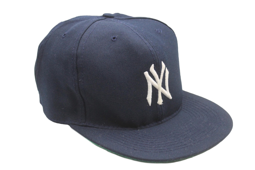 Vintage New York Cap Big Logo Hat MLB Team One Size Blue Retro ...