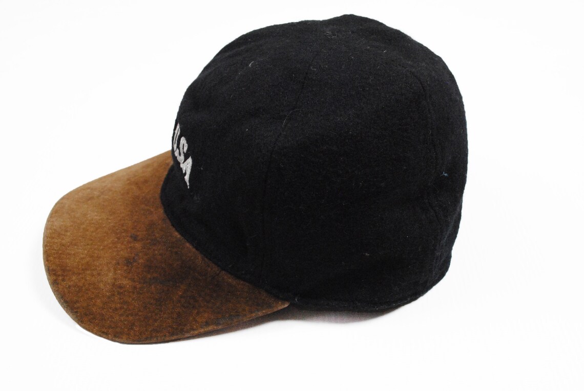 Vintage LEE USA Hat Big Logo Cap Hipster One Size Black Brown - Etsy